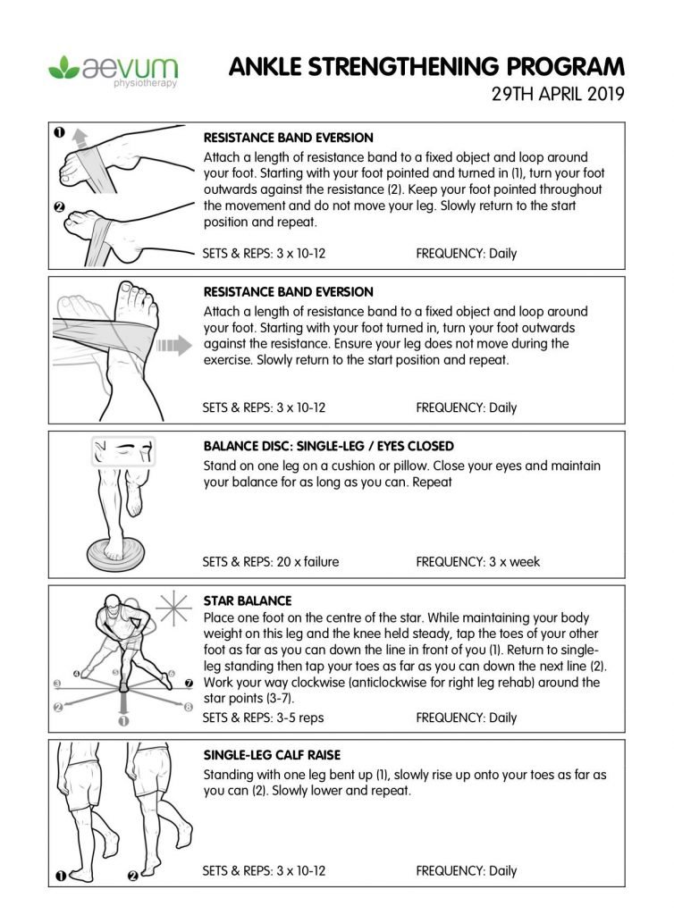 Preventing ankle injuries - Sutherland District Athletics Club